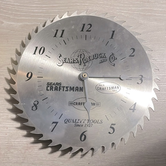 craftsman | Wall Decor | Searscraftsman Saw Blade Clock | Poshmark